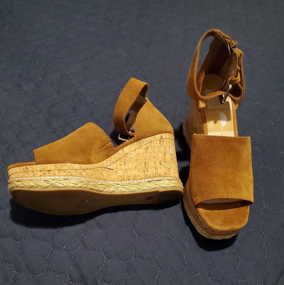 Dolce Vita | Shoes | Dolce Vita Rust Brown Wedges With Ankle Strap And ...